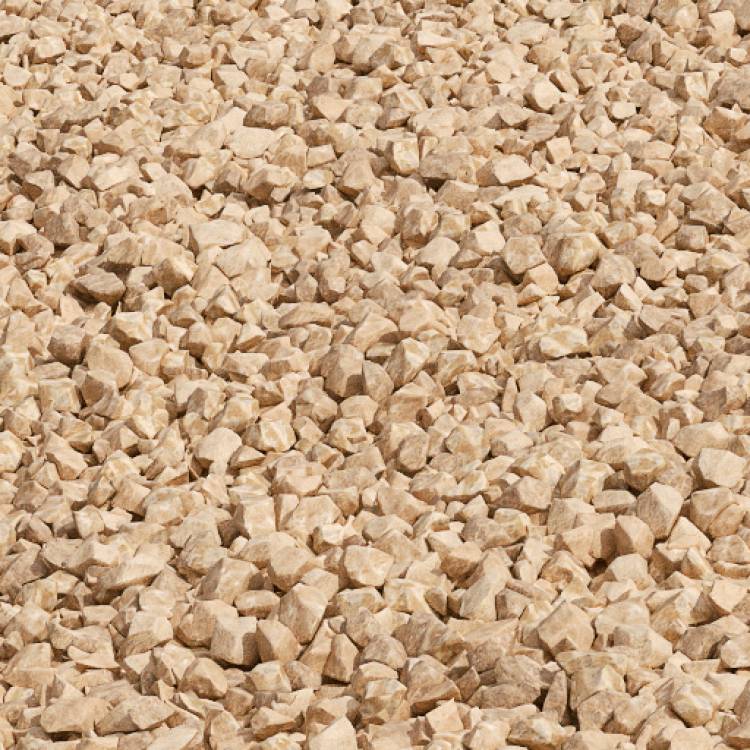 10mm Limestone Gravel Buff - Detail - Forest Pack library for 3ds Max