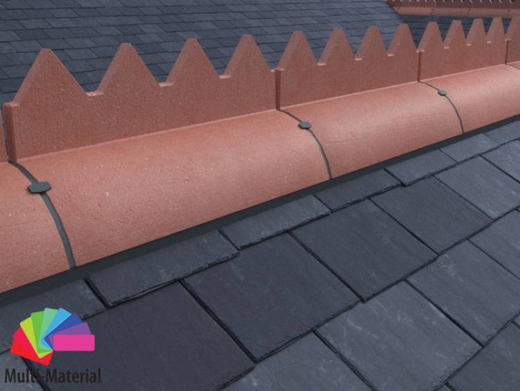 Decorative Ridge 1 - RailClone library for 3ds Max