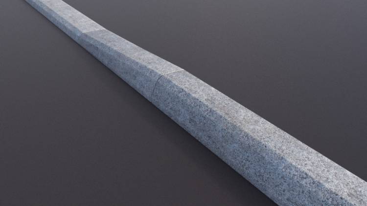 Concrete Curb - RailClone library for 3ds Max