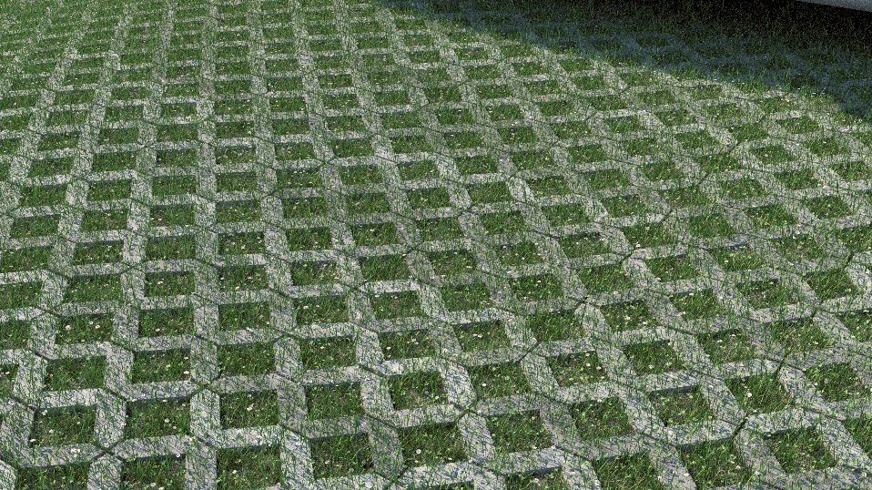 Tutorial - Combining Concrete Paving and Grass