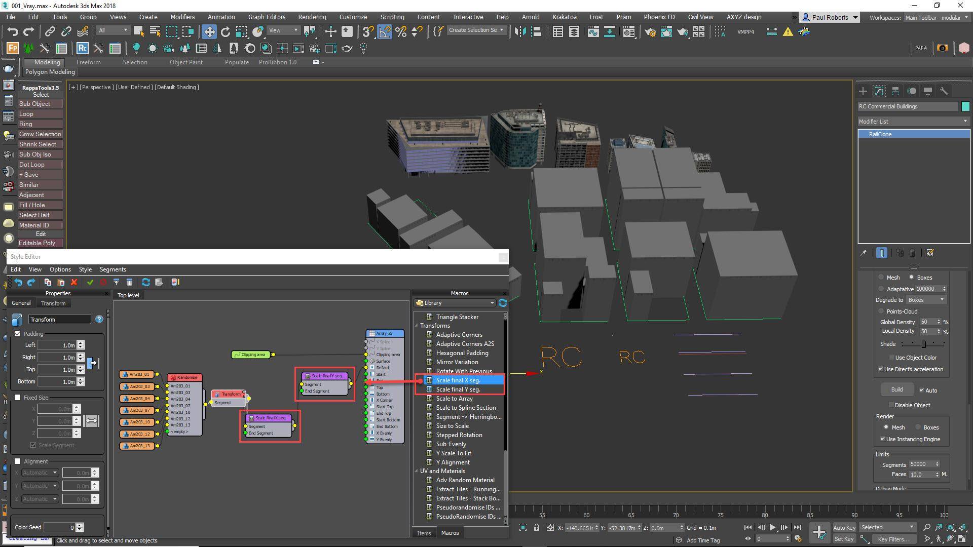Tutorial - Creating Cityscapes with RailClone in 3ds Max