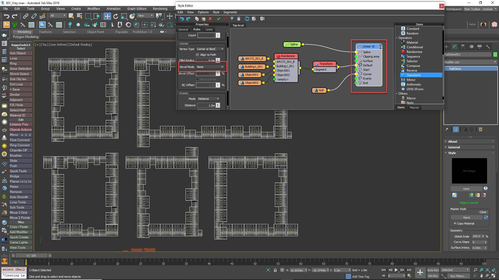 Tutorial - Creating Cityscapes with RailClone in 3ds Max