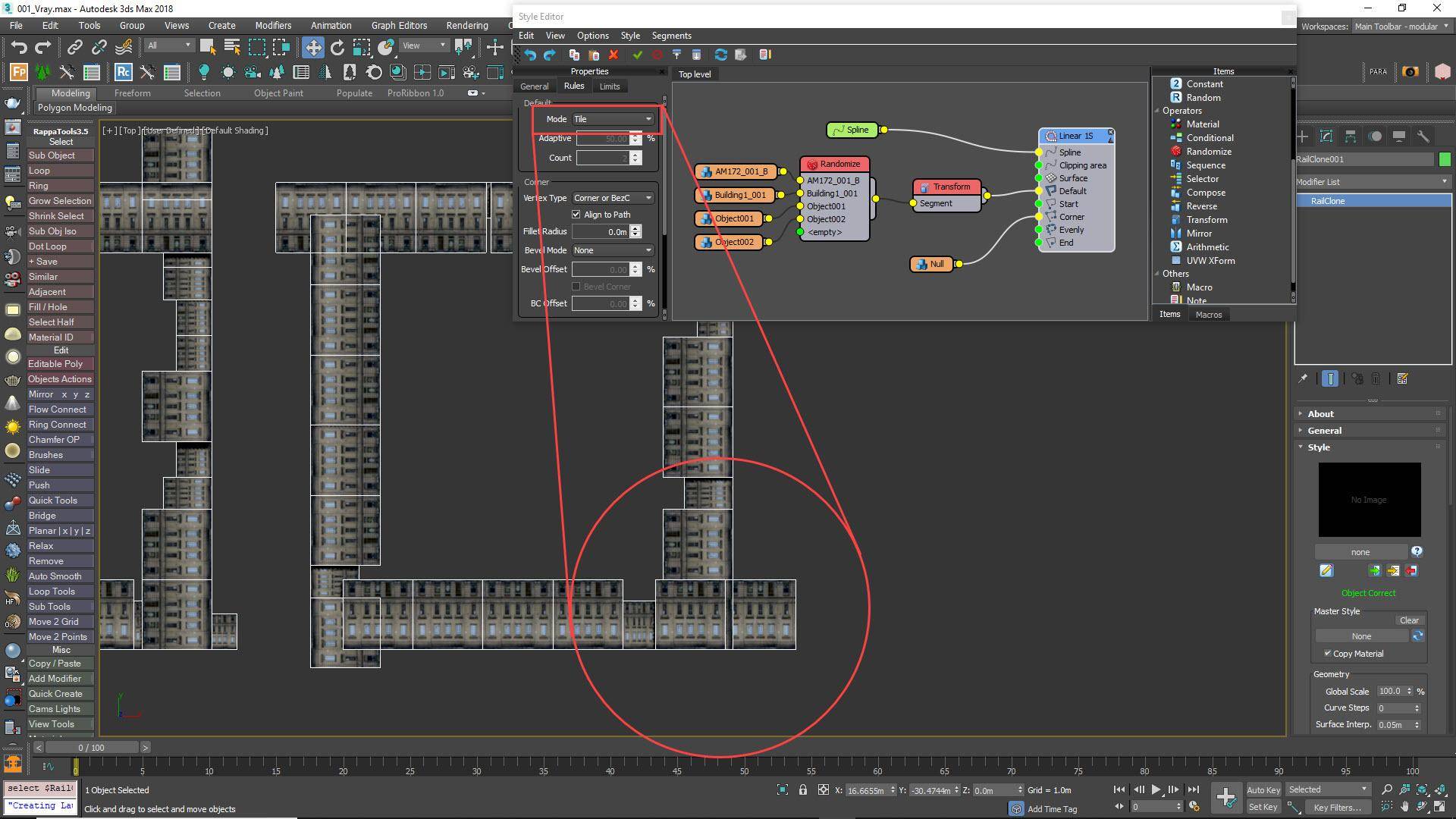 Tutorial - Creating Cityscapes with RailClone in 3ds Max